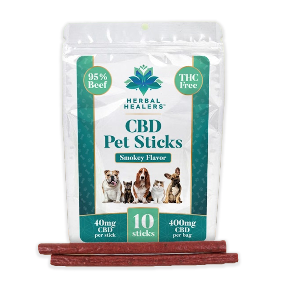 Healthy Pet CBD Jerky Sticks - Smokey Flavor – Herbal Healers